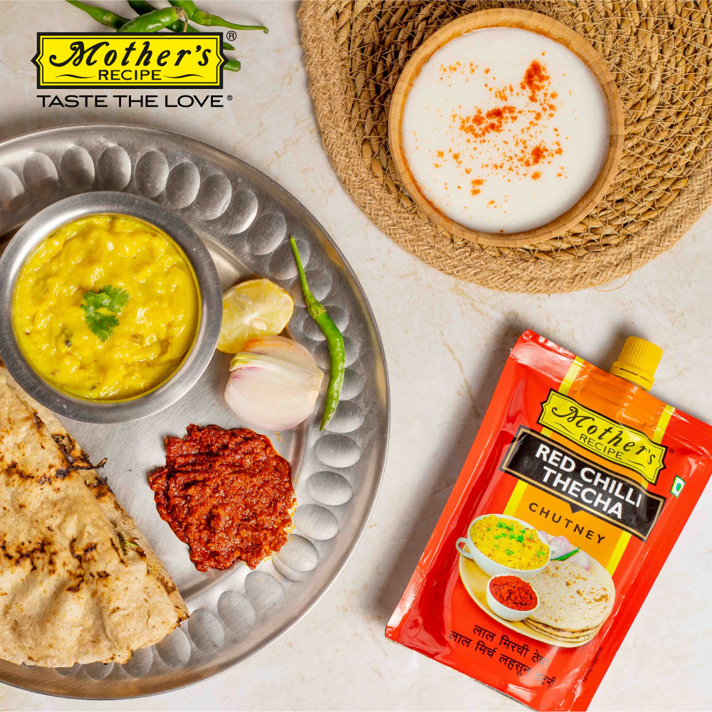 Red Chilli Thecha Chutney 85 gm – Mothers Recipe