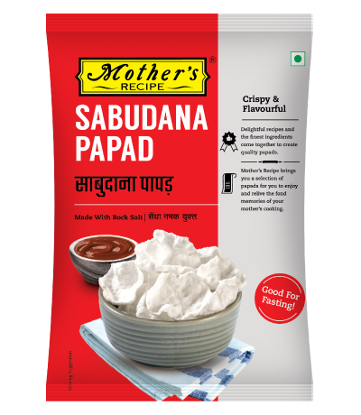 Sabudana Papad 75 gm – Mothers Recipe