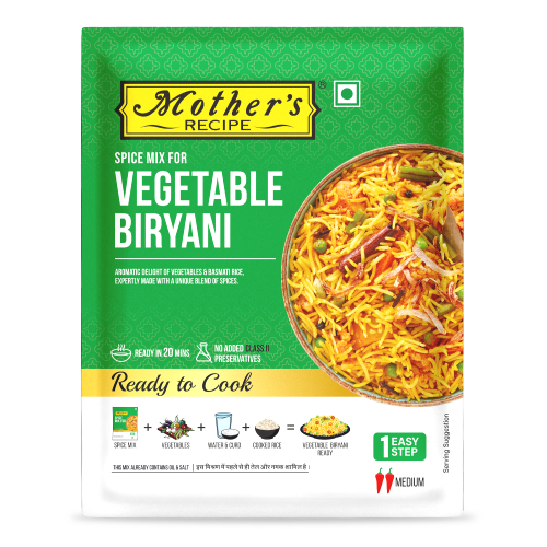 Vegetable Biryani Mix 75 gm – Mothers Recipe